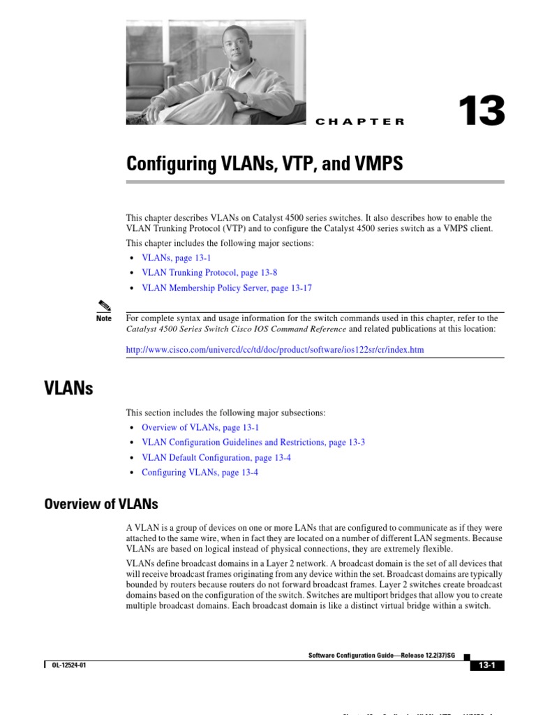 Configuring Vlans, VTP, and Vmps | PDF | Network Switch | Computer Network