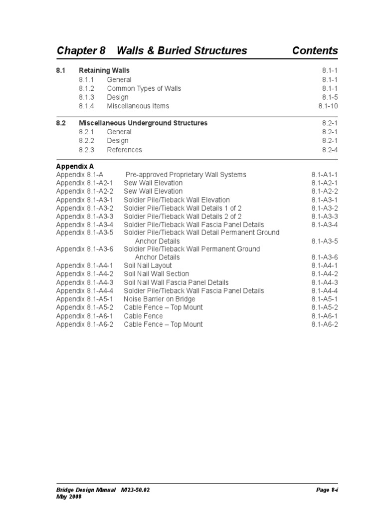 Chapter 8 Walls & Buried Structures | PDF | Geotechnical Engineering ...