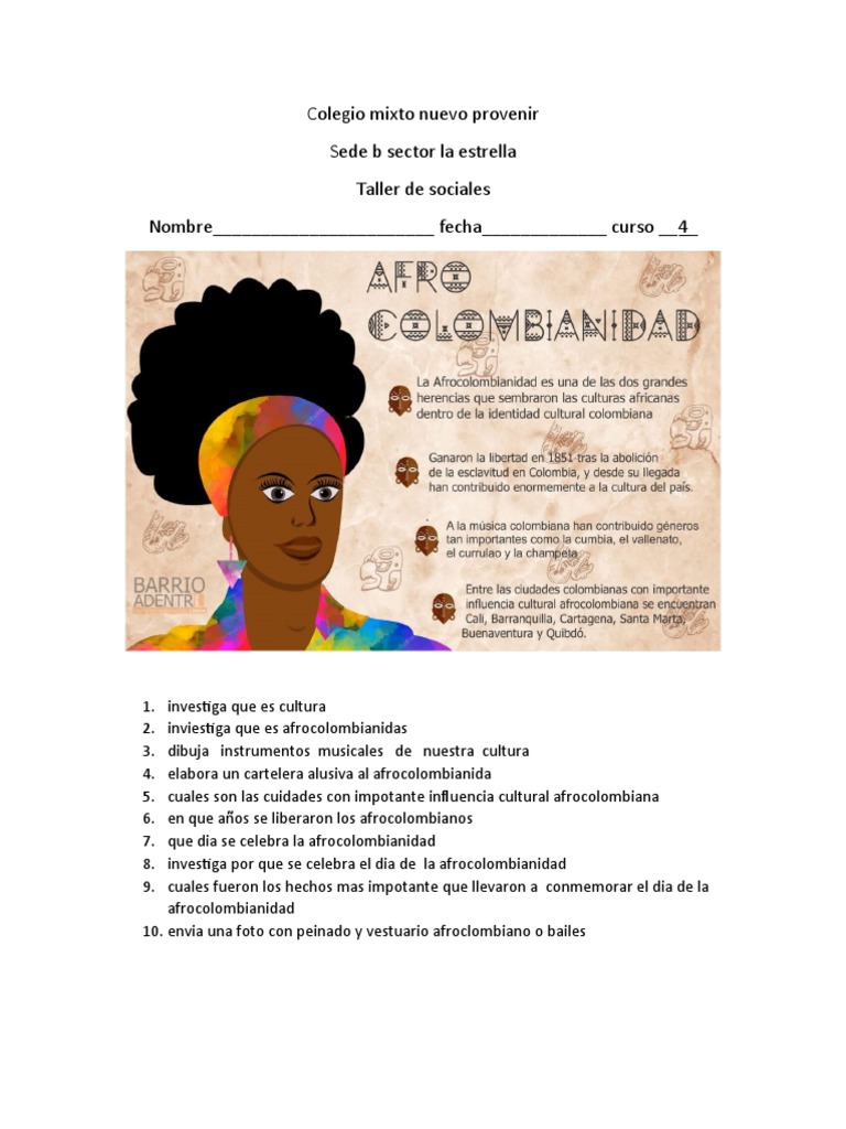 Explorando la cultura e historia de los afrocolombianos | PDF