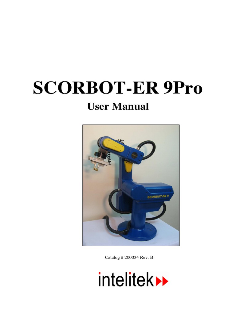 Scorbot-ER 9pro - B PDF | PDF | Electric Motor | Machines