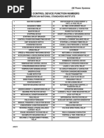 ANSI Standard Device Numbers PDF | PDF | Relay | Switch