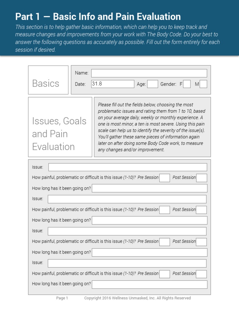 How To Do Your First Body Code Session | PDF | Cognition ...