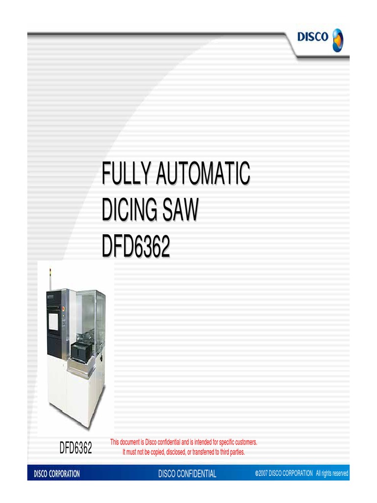 C - DFD6362 Sales Toolpreliminary Ver. 2007 - 12 - 03 PDF | PDF ...