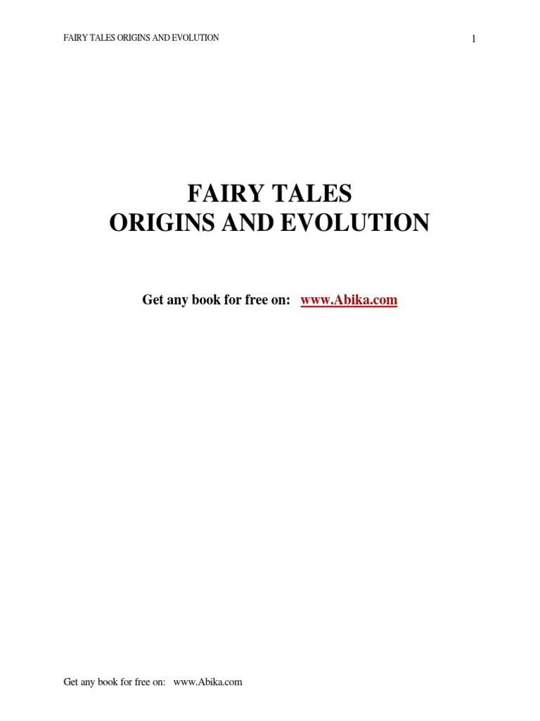 Fairy Tales: Origins and Evolution | PDF | Cinderella | Sleeping Beauty