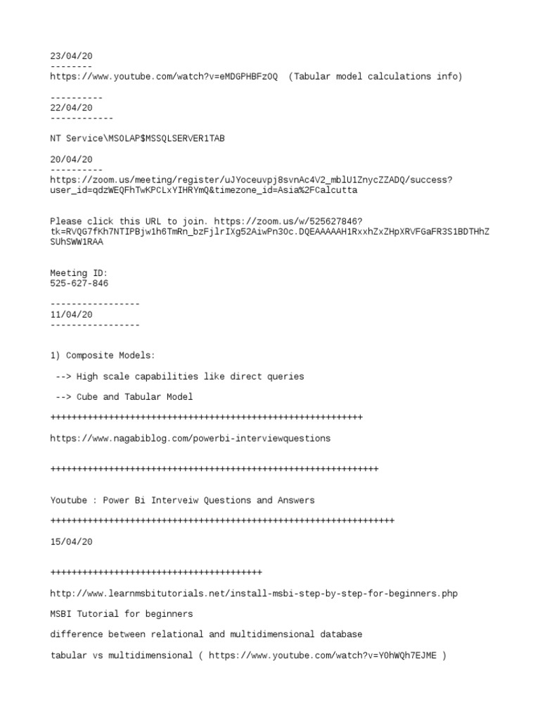 Cube Tabular Model | PDF | Microsoft Sql Server | Information Retrieval