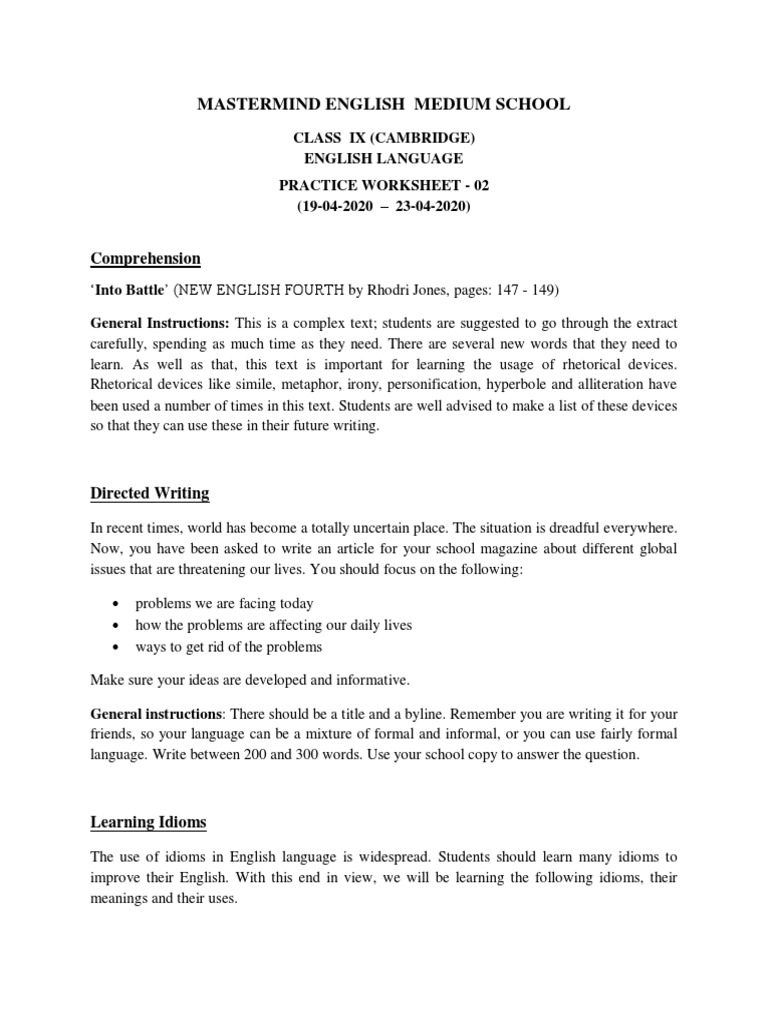 English Language - 2 | PDF | English Language | Learning