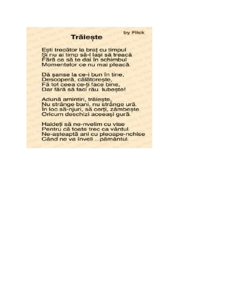 Poezia Traieste | PDF