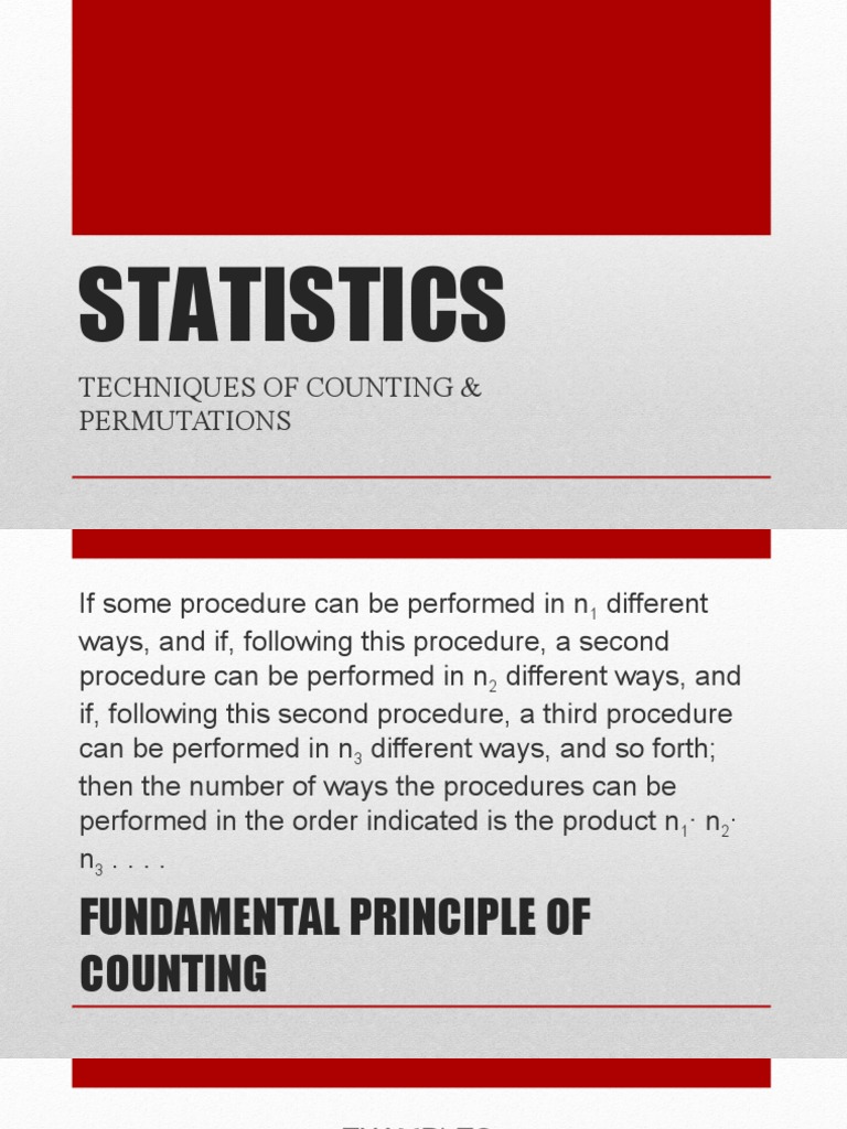 Techniques of Counting | PDF