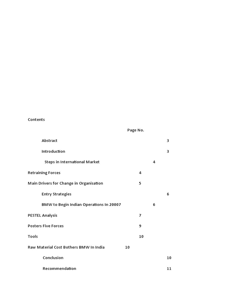 Strategy Management - BMW | PDF | Bmw | Economic Growth