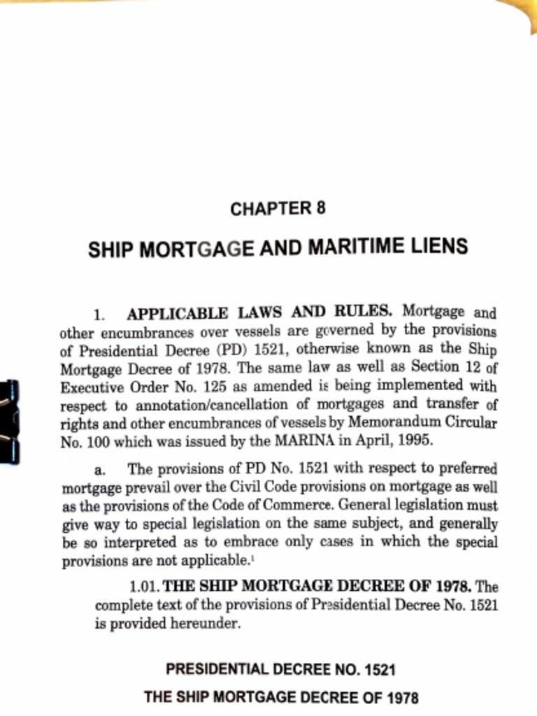 Understanding Preferred Ship Mortgages | PDF | Admiralty Law | Mortgage Law