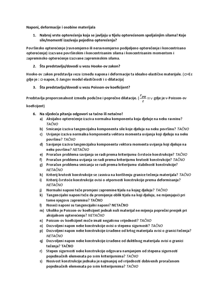 Test Pitanja | PDF