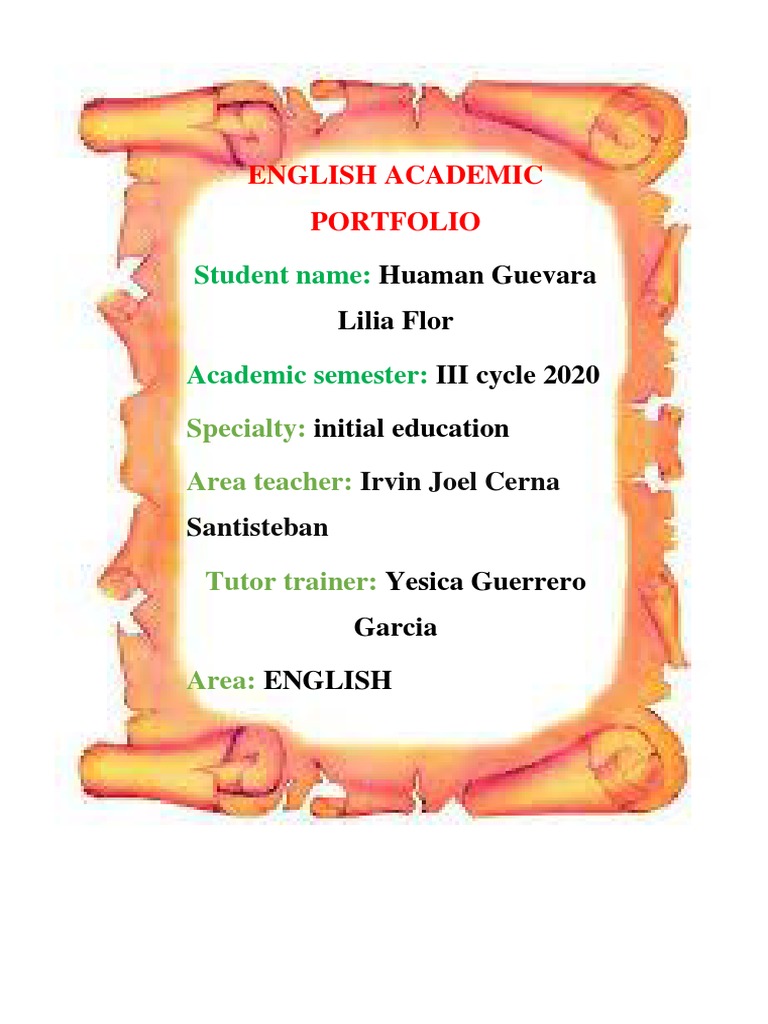 Huaman Guevara Lilia Flor Ingles Iii | PDF | Evaluación | Cognición