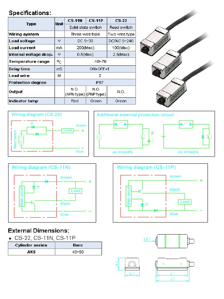 Wiring Diagram (CS-22) Additional External Protection Circuit | PDF