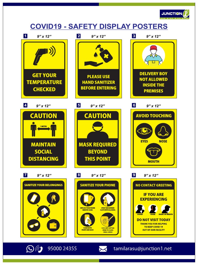 Boards (Sign) Posters | PDF | Disinfectant | Public Health