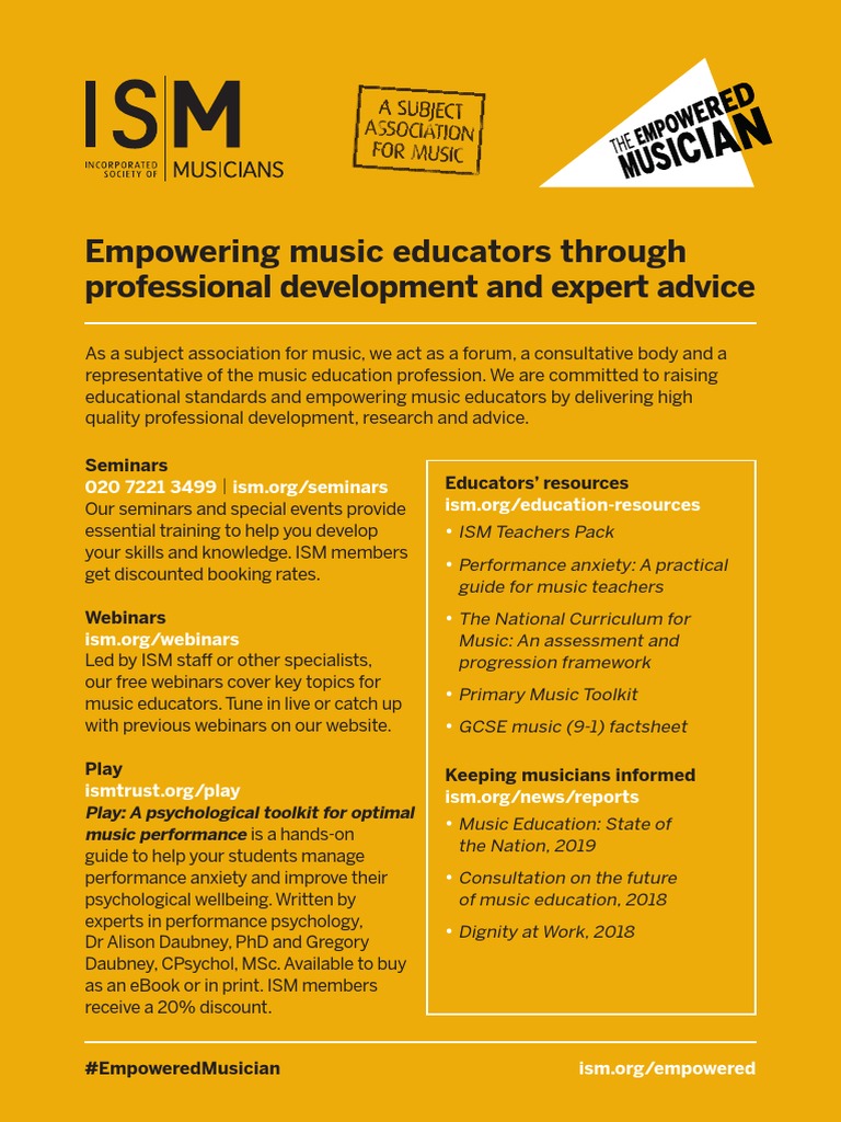 Empowering Music Educators Through Professional Development and Expert ...