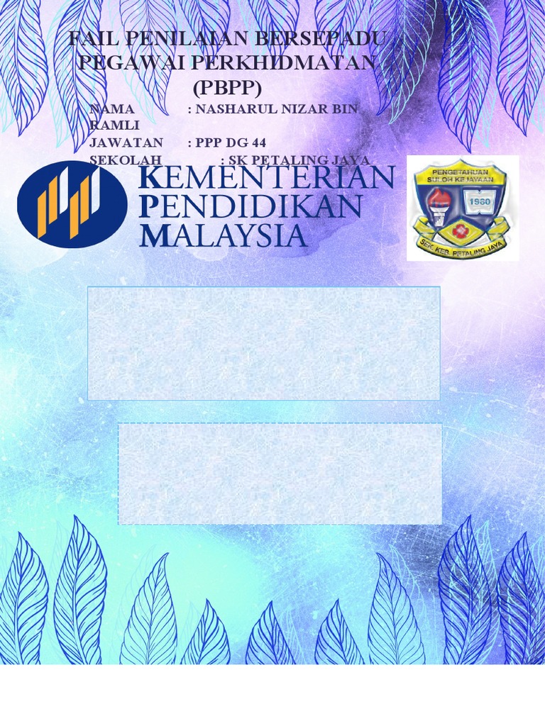 Muka Depan Fail PBPP | PDF