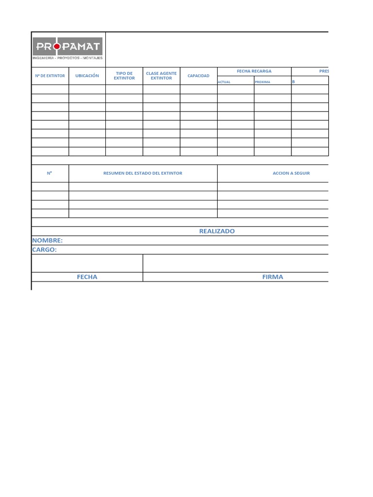 Propamat - SGS Inspeccion de Extintor | PDF