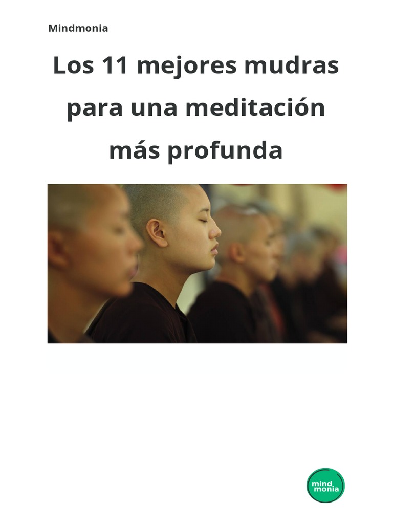 Los 11 Mejores Mudras Para Una Meditación Más Profunda Pdf