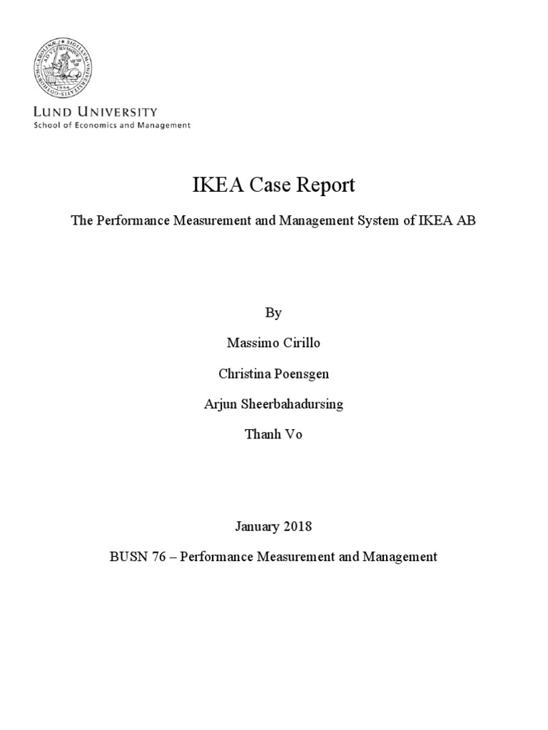 IKEA Case Report - The Performance Measu | PDF | Performance Appraisal ...