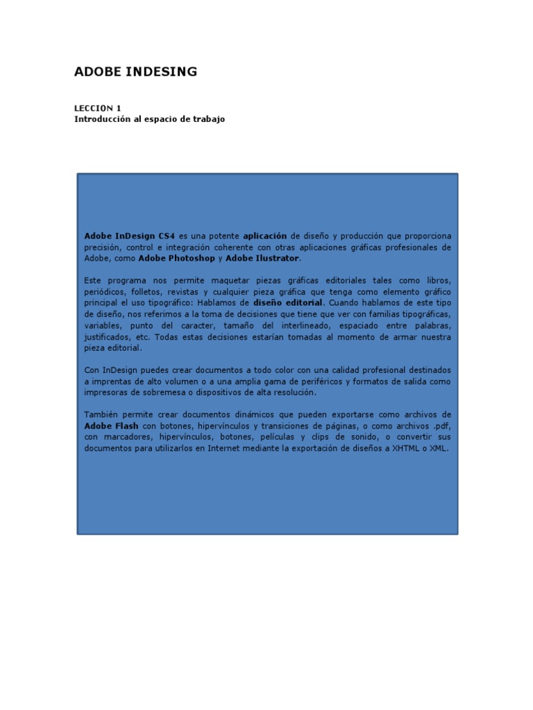 Manual de Adobe Indesing | PDF | Ventana (informática) | Adobe InDesign