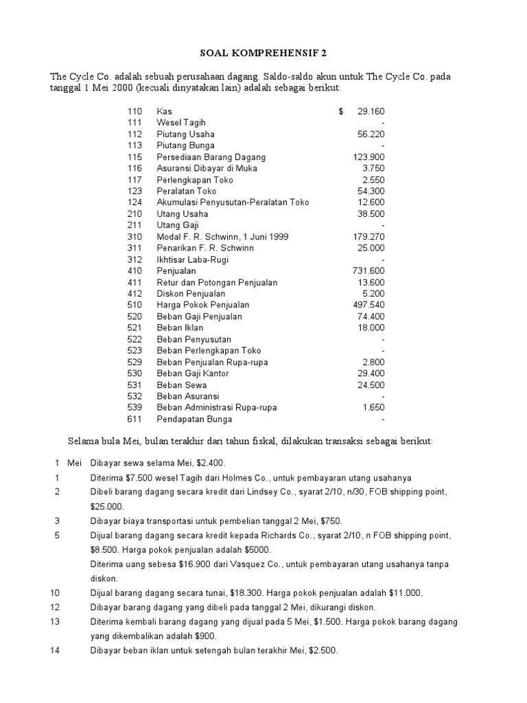 Soal Komprehensif | PDF