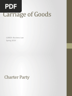 Charter Party Agreement Overview | PDF | Cargo | Ships