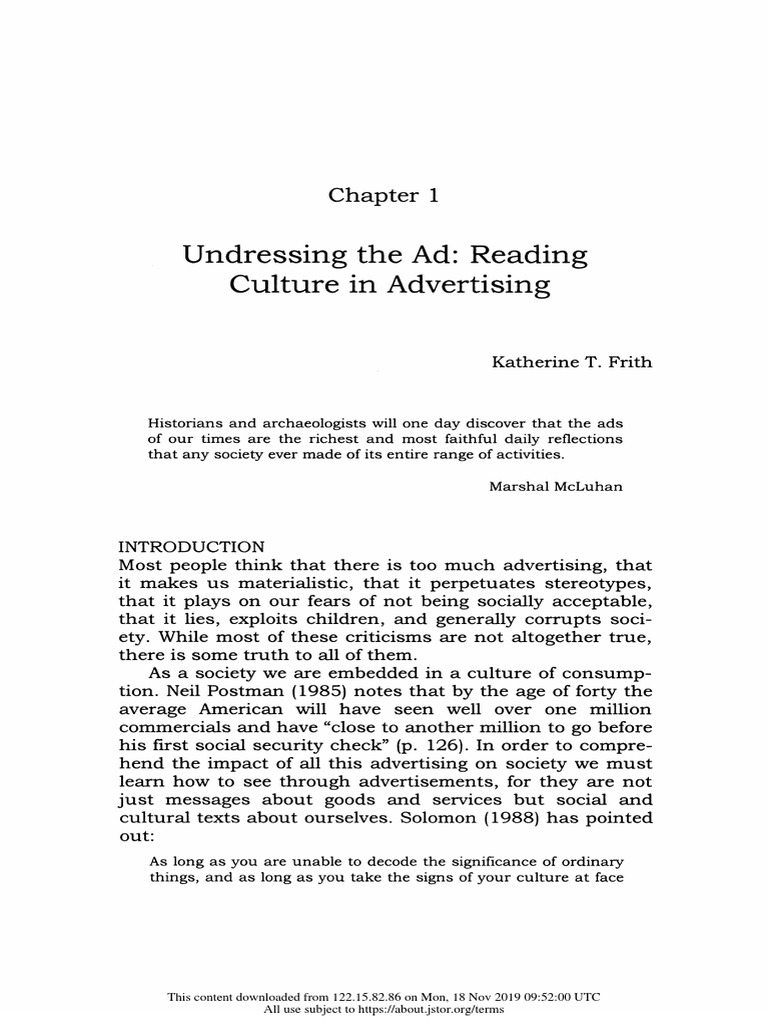 Deconstructing Ads | PDF | Deconstruction | Ideologies