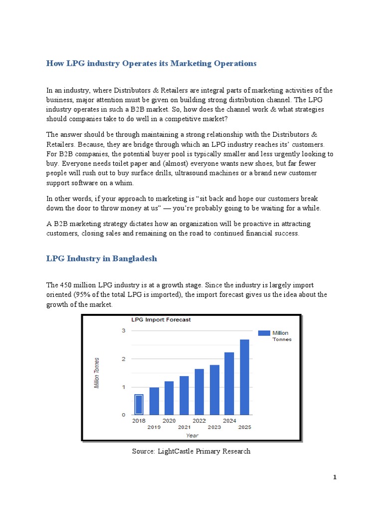 How LPG Industry Operates Its Marketing Operations | PDF | Liquefied ...