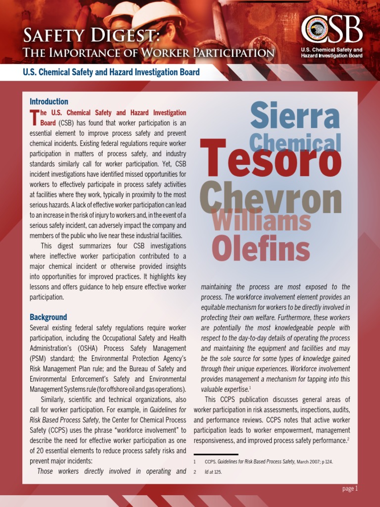 2019-09 Worker - Safety - Digest | PDF | Oil Refinery | Occupational ...