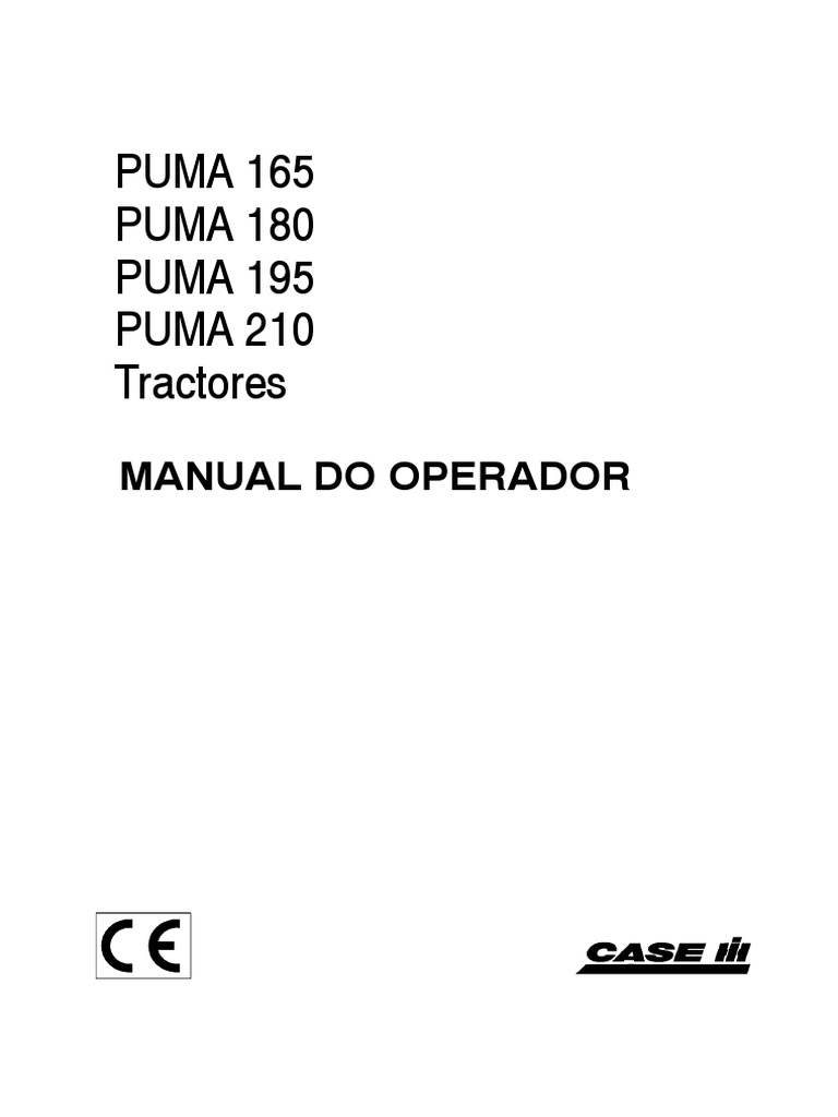 Manual Do Operador Puma | PDF | Ar Condicionado | Freio