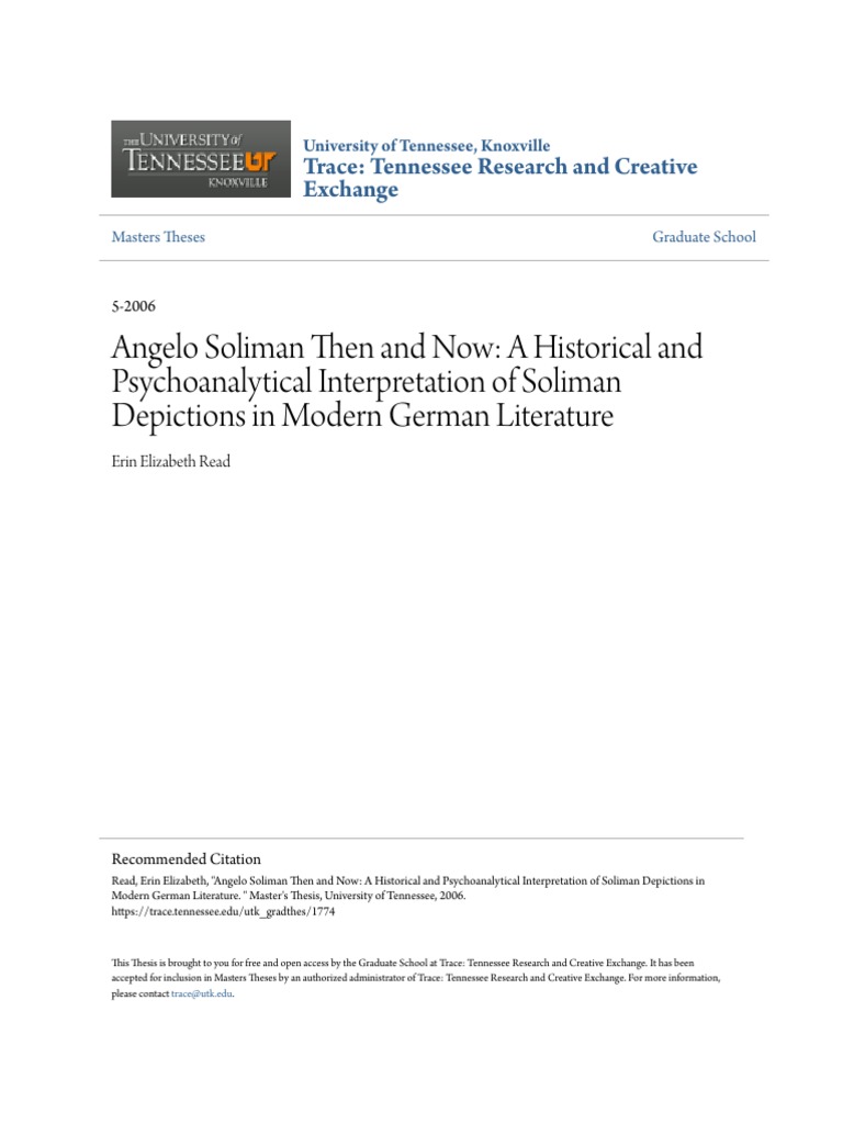 Angelo Soliman in Modern German Literature - Erin Read PDF | PDF | Race ...