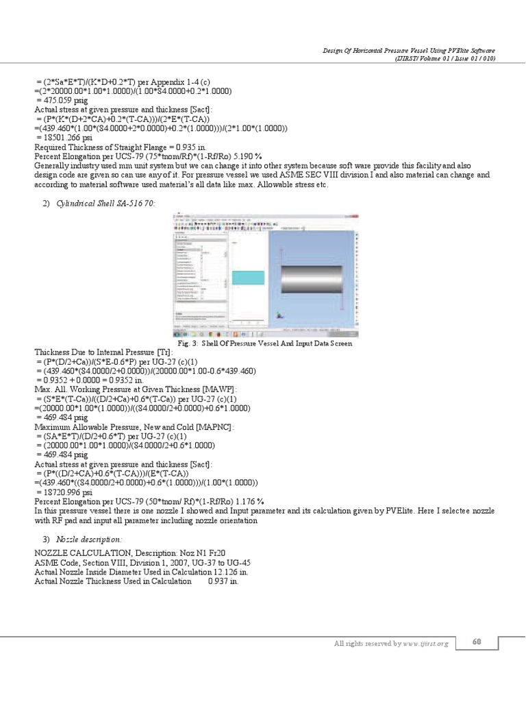 Horizontal Pressure Vessel Design Guide | PDF | Pressure | Applied And ...