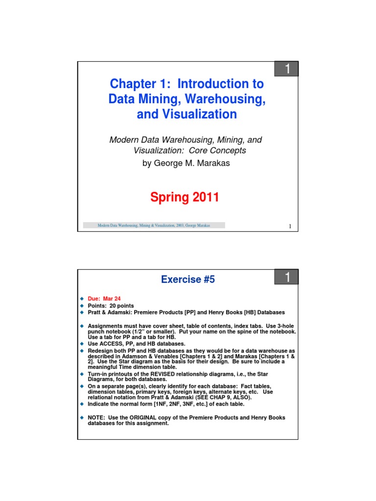 Introduction To Data Mining Data Warehousing and Visualization ...