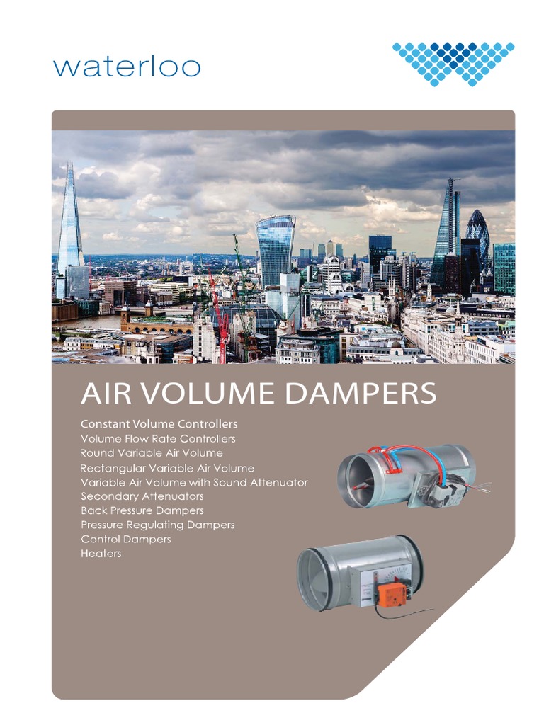 Air Volume Dampers Catalogue PDF | PDF | Duct (Flow) | Flow Measurement