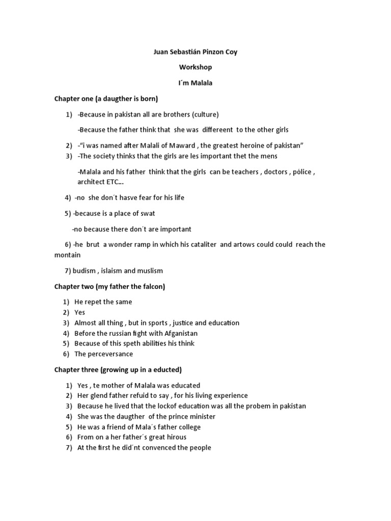Malala's Journey: Education and Resilience | PDF | Malala Yousafzai ...