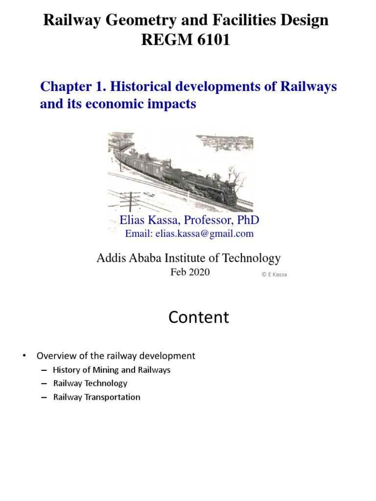 History and Evolution of Railways | PDF | Rail Transport | Train