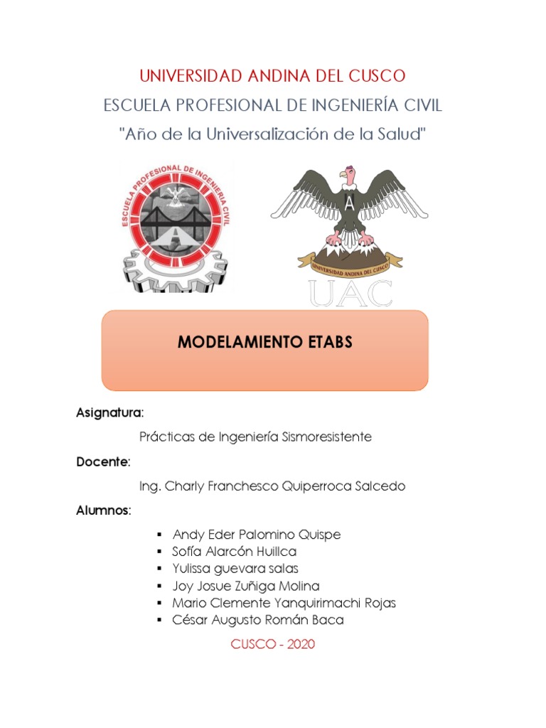 Modelado Etabs | PDF