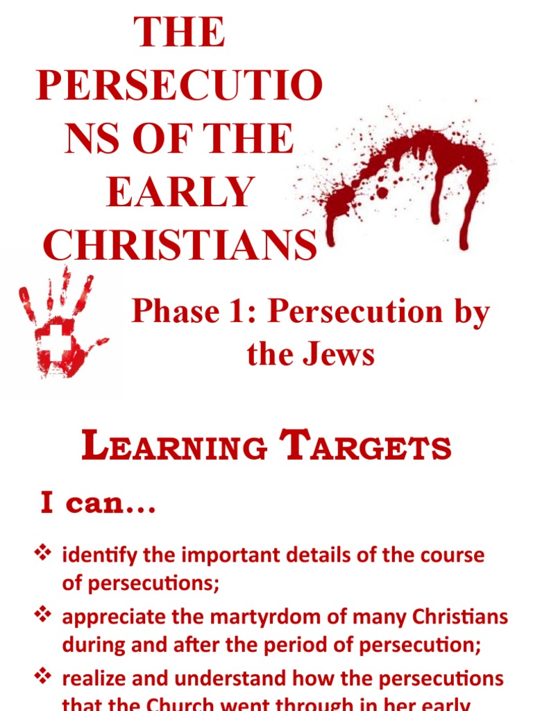 Phase 1: Persecution by The Jews | PDF | Acts Of The Apostles | Ancient ...