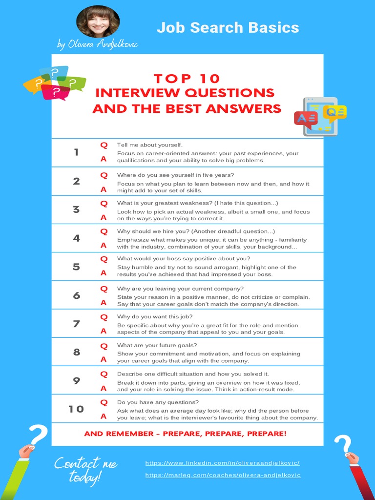 10 Common Job Interview Questions and Answers | PDF