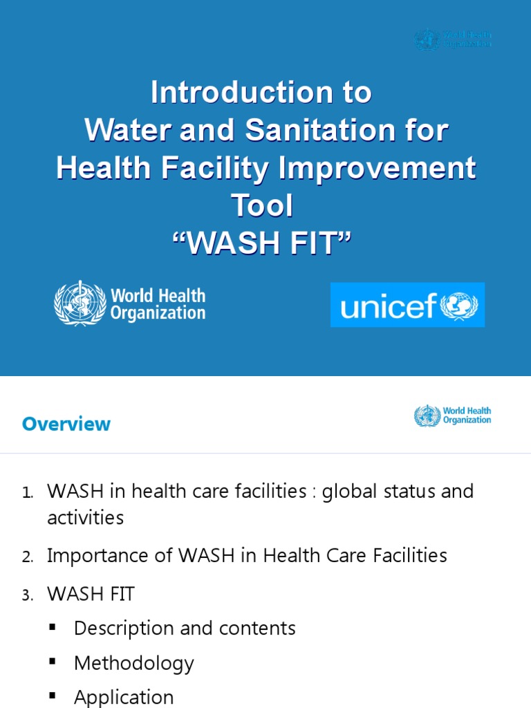 WASH FIT Tool for Health Facility Improvement | PDF | Wash | Hygiene
