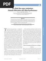Distal Shoe Space Maintainer Guide | PDF | Dentistry | Mouth