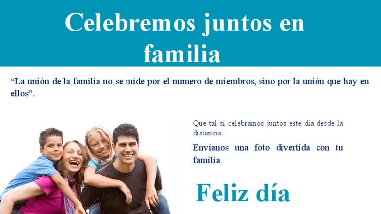 Formato para Presentacion Dia de La Familia | PDF