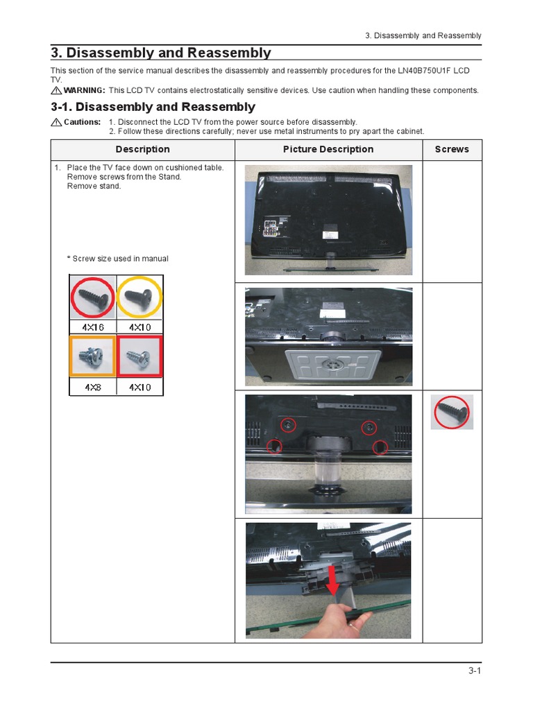 03 Disassembly and Reassemble | PDF | Manufactured Goods | Electronics