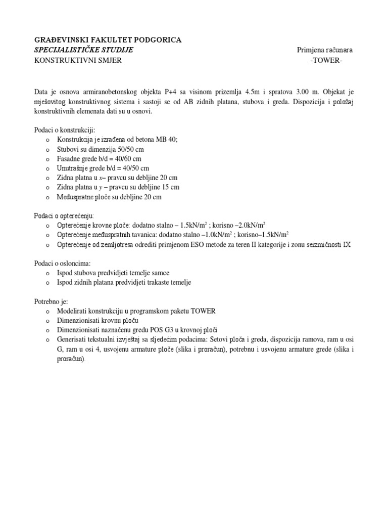 Primjer 1 PDF | PDF