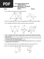 9 Cbse - 7.triangles (Worksheet) | PDF | Elementary Geometry | Euclidean Geometry