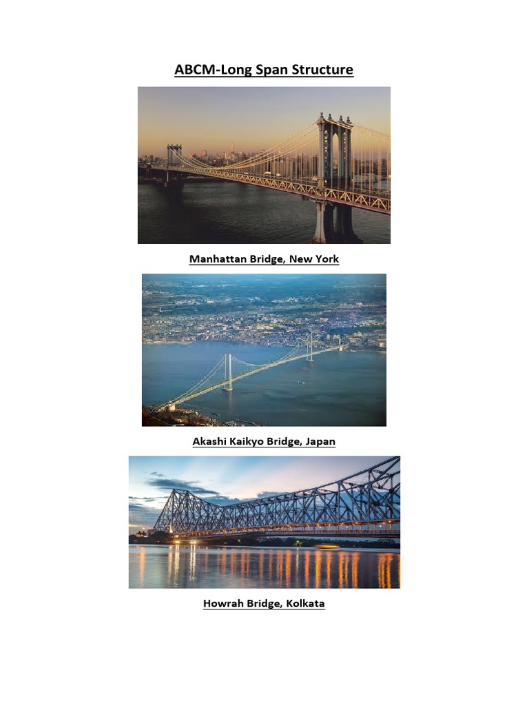 ABCM-Long Span Structure: Manhattan Bridge, New York | PDF