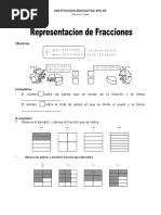 Guía Matemáticas Fracciones Cuarto Básico | PDF