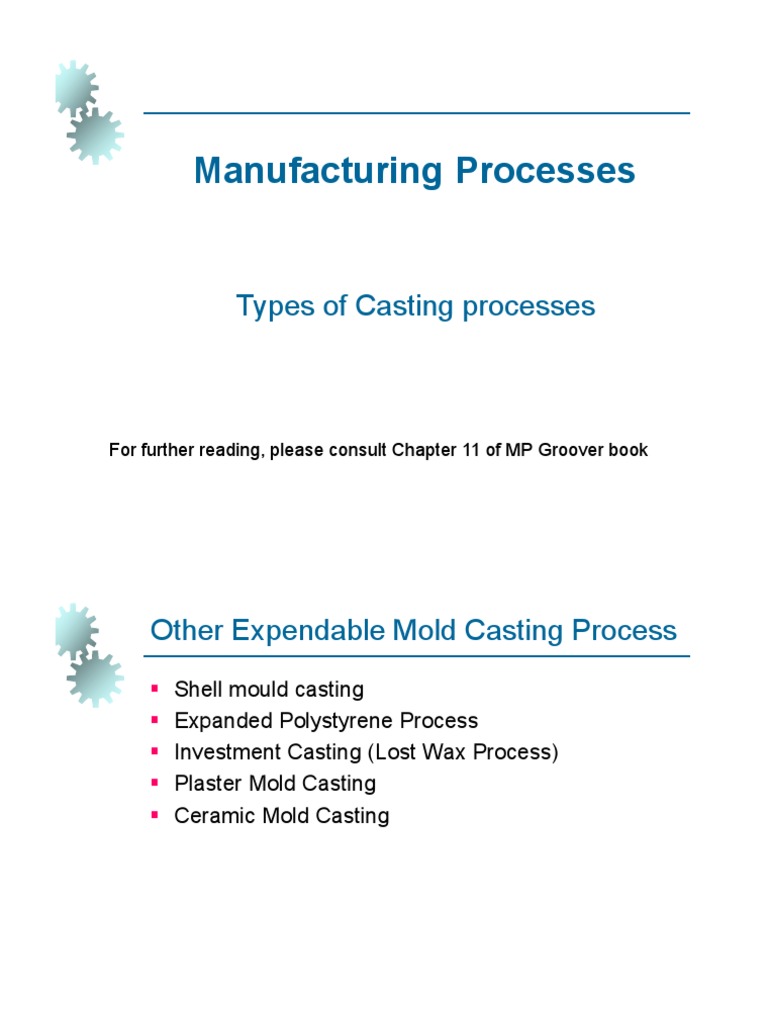 Expendable and Permanent Mold Casting | PDF | Casting (Metalworking ...