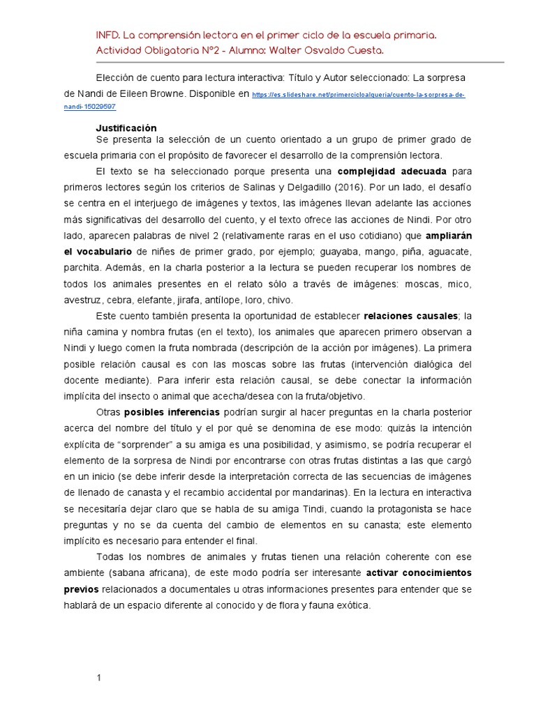 Lectura y Comprension | PDF | Comprensión lectora | Educación primaria