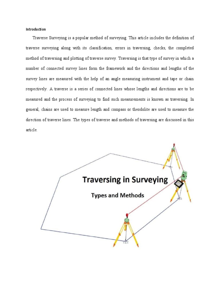 Traverse | PDF | Surveying | Compass